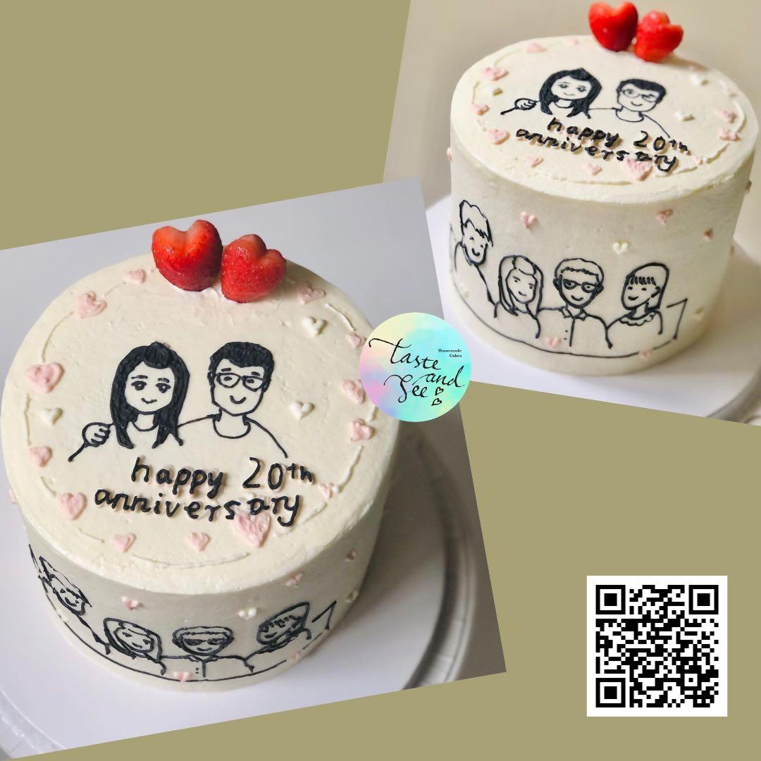 Customised cakes- portraits, Food & Drinks, Homemade Bakes on Carousell