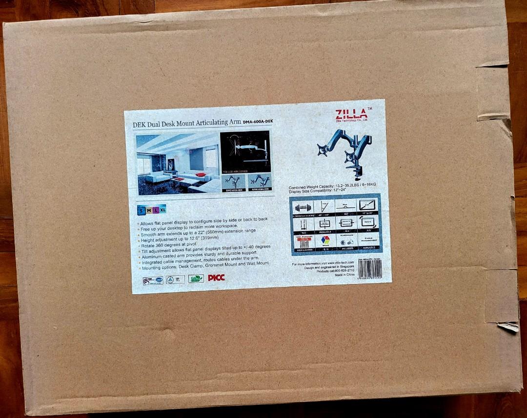 DEX Dual Monitor Articulating Arm, Computers & Tech, Parts ...