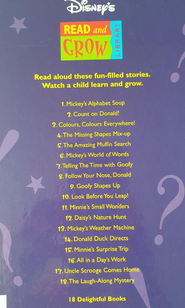 Disney read and grow library, Hobbies & Toys, Books & Magazines ...