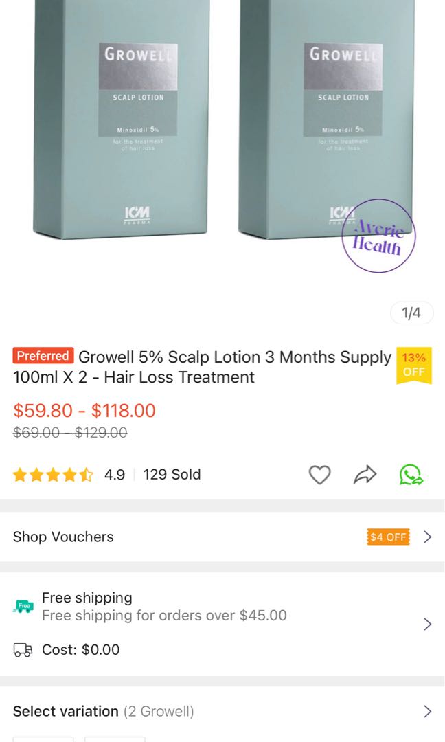 Growell hair tonic, Beauty & Personal Care, Hair on Carousell