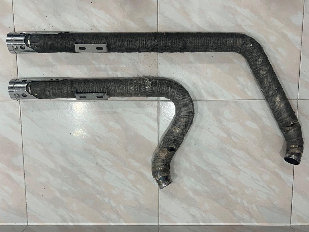 Harley - Python exhaust, Motorcycles, Motorcycle Accessories on Carousell