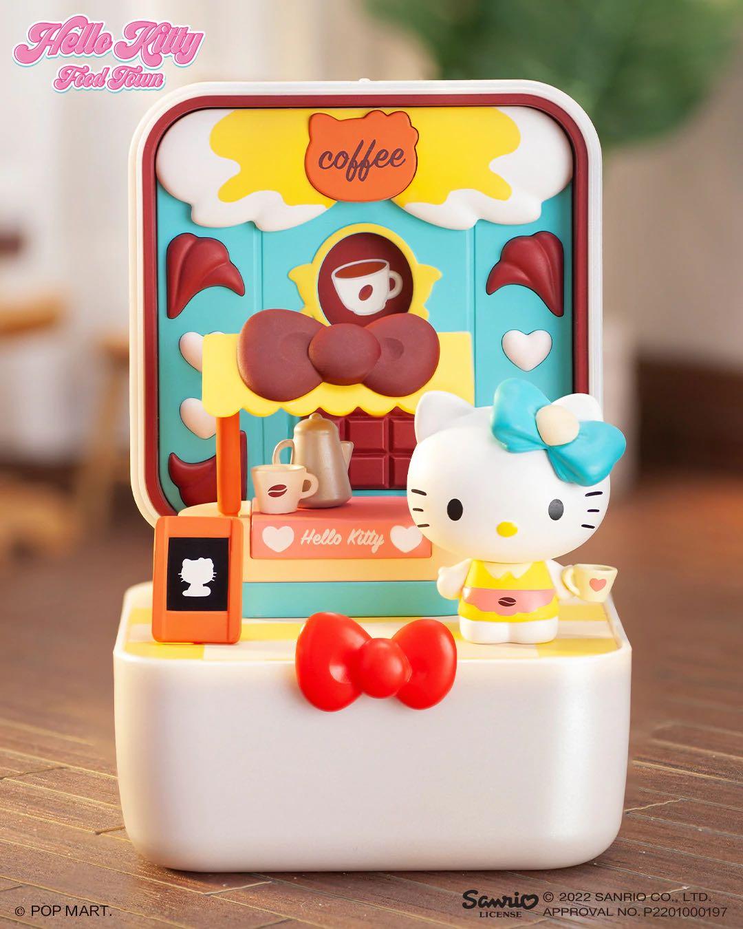 Popmart Hello Kitty Foodtown Coffee Cafe, Hobbies & Toys, Memorabilia ...