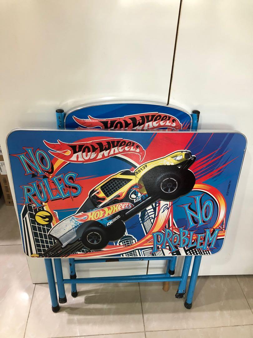Hot wheels Folding Table &Chair Set for kids, Babies & Kids, Baby ...
