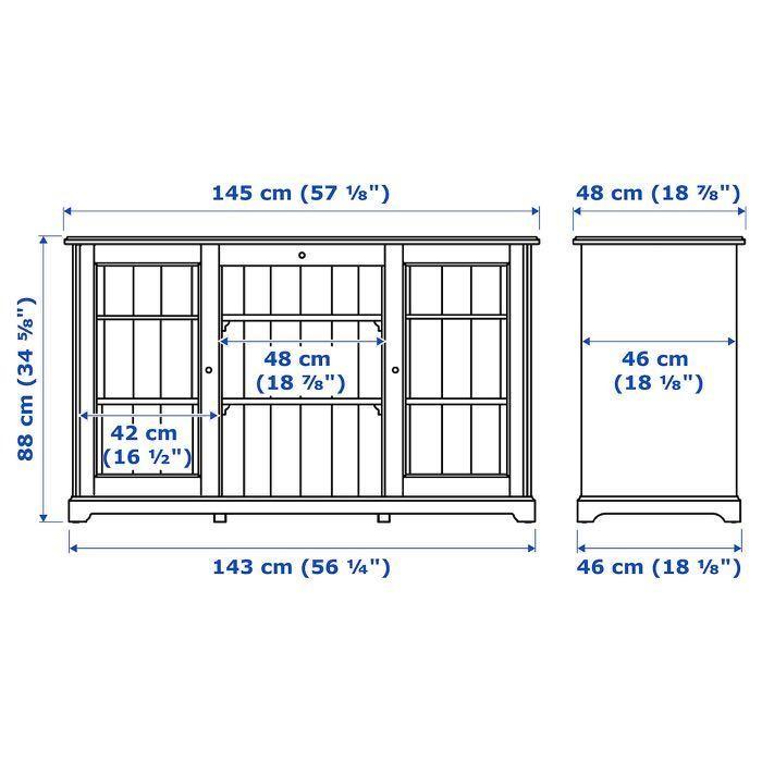 IKEA LIATORP White Sideboard Buffet, Furniture & Home Living, Furniture ...