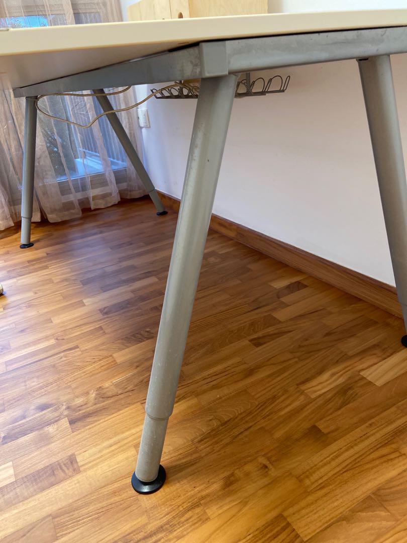 Ikea long Study Table, Furniture & Home Living, Furniture, Tables ...