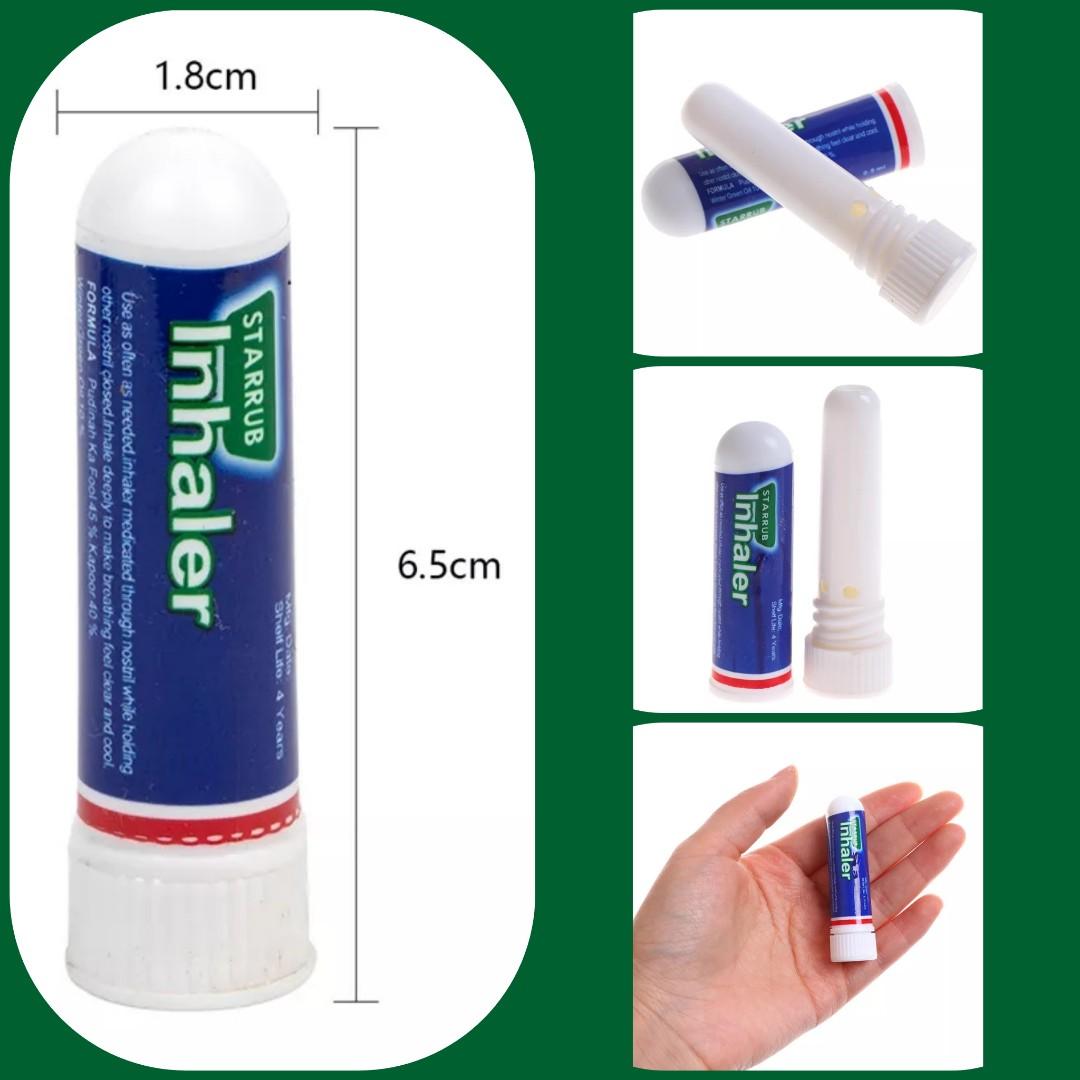 Inhaler Nasal Cool Mint Refresh Rhinitis Nose Relieve Flu Stuffy Cold ...
