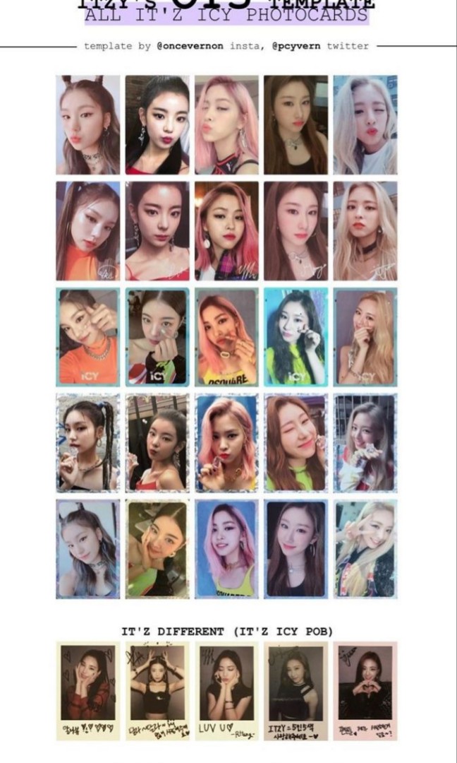 Itzy Photocards Munimoro gob pe