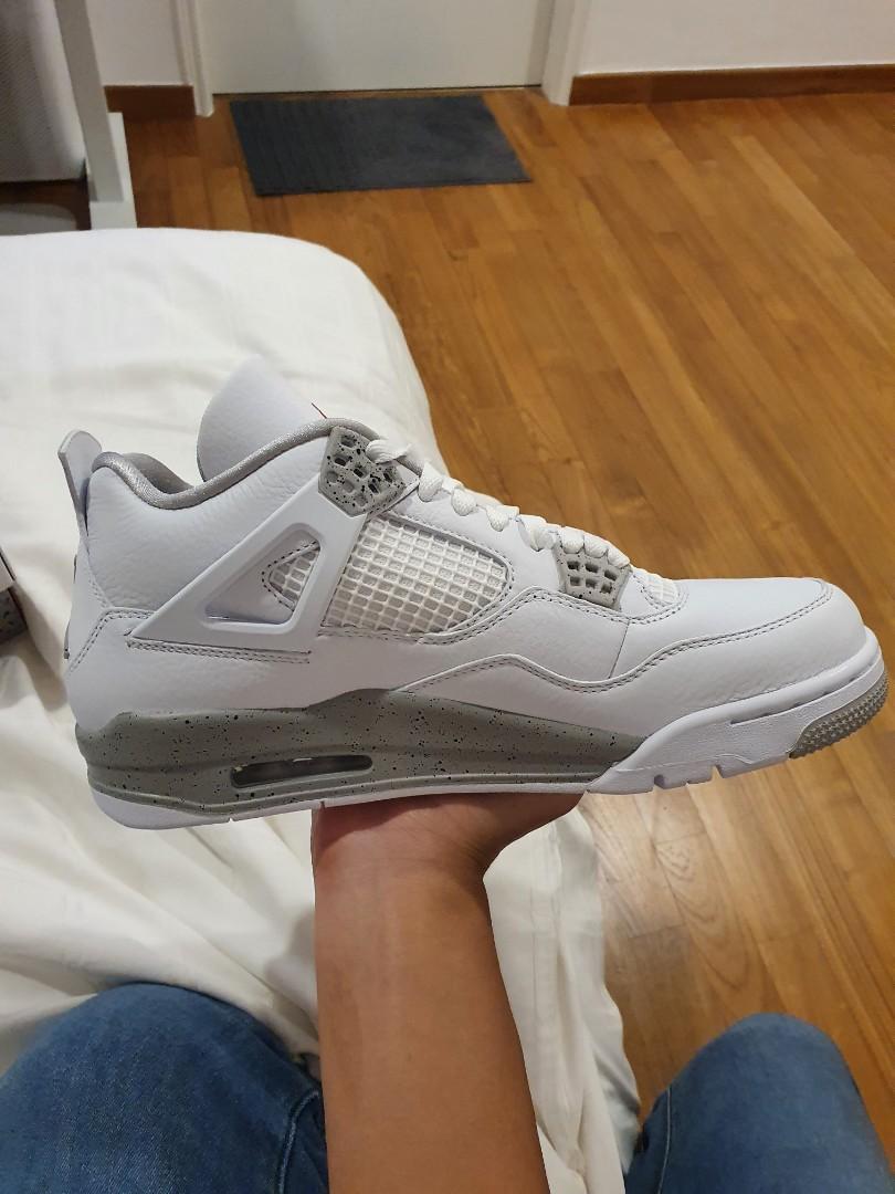 Jordan 4s Oreo White Retro (2021) US10.5 BNIB, Men's Fashion, Footwear ...