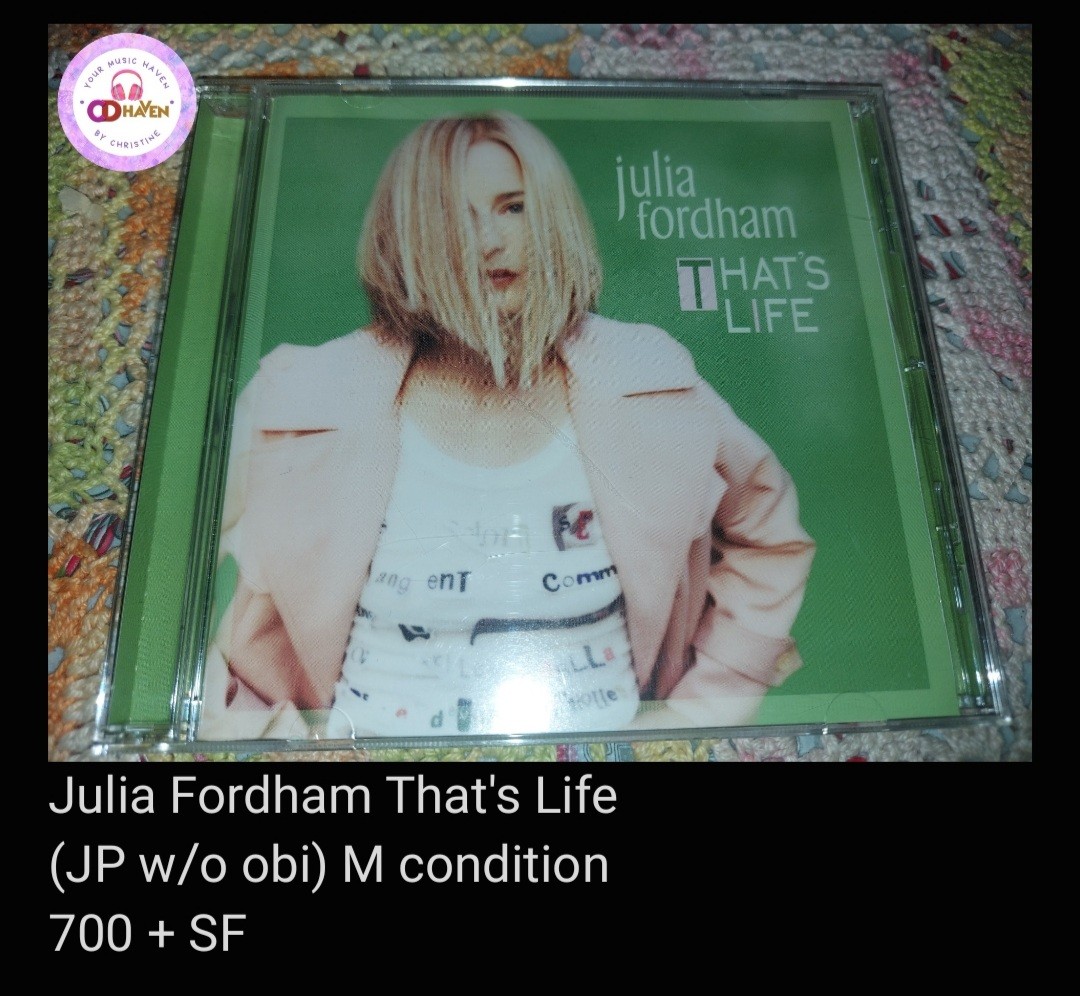 Julia Fordham That's Life (unsealed), Hobbies & Toys, Music & Media ...