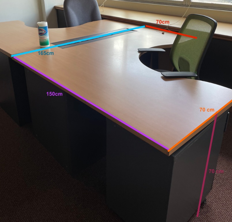 Large Office Table, Furniture & Home Living, Furniture, Tables & Sets ...