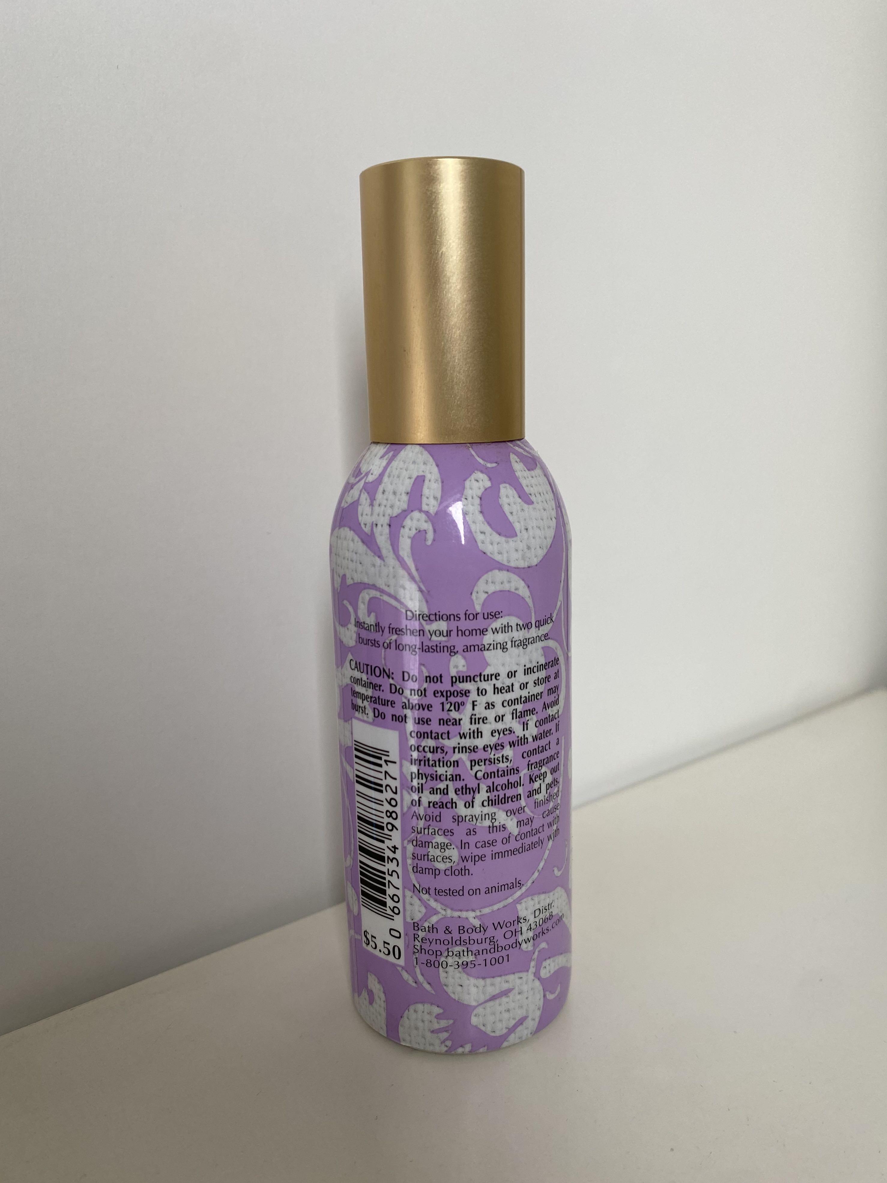 Lavender vanilla room spray (white barn bath and body works), Furniture ...