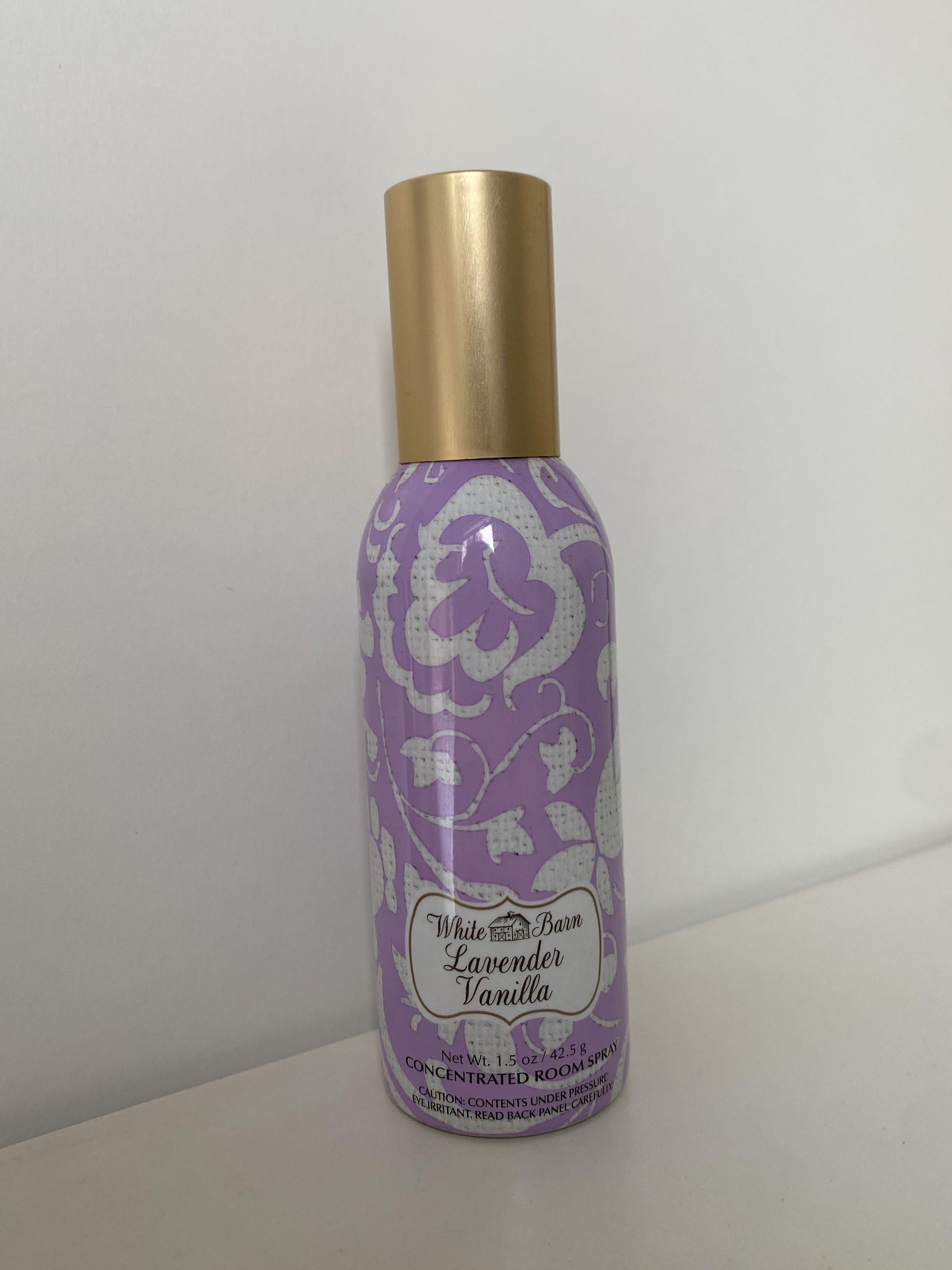 Lavender vanilla room spray (white barn bath and body works), Furniture ...