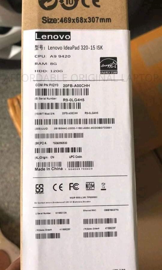 Lenovo IdeaPad 320 IKB Computers Tech Laptops Notebooks On Carousell