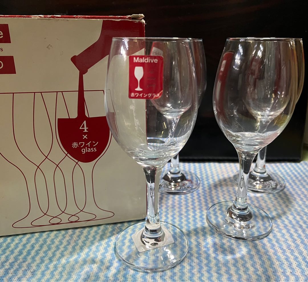 Maldive Red Wine Glass, Furniture & Home Living, Kitchenware ...