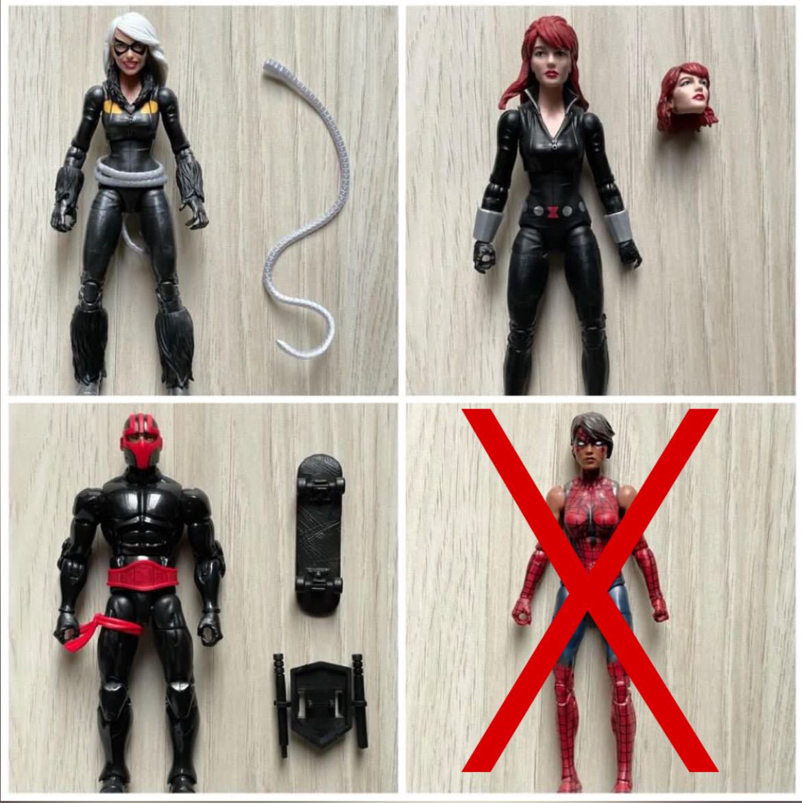 Marvel Legends Black Cat, Marvel Legends Black Widow, Marvel Legends ...