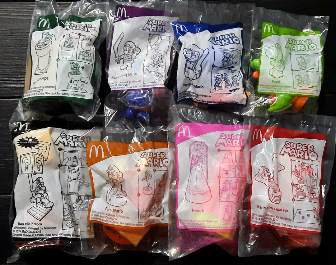 McD 2014: Super Mario Complete Set of 8, Hobbies & Toys, Toys & Games ...