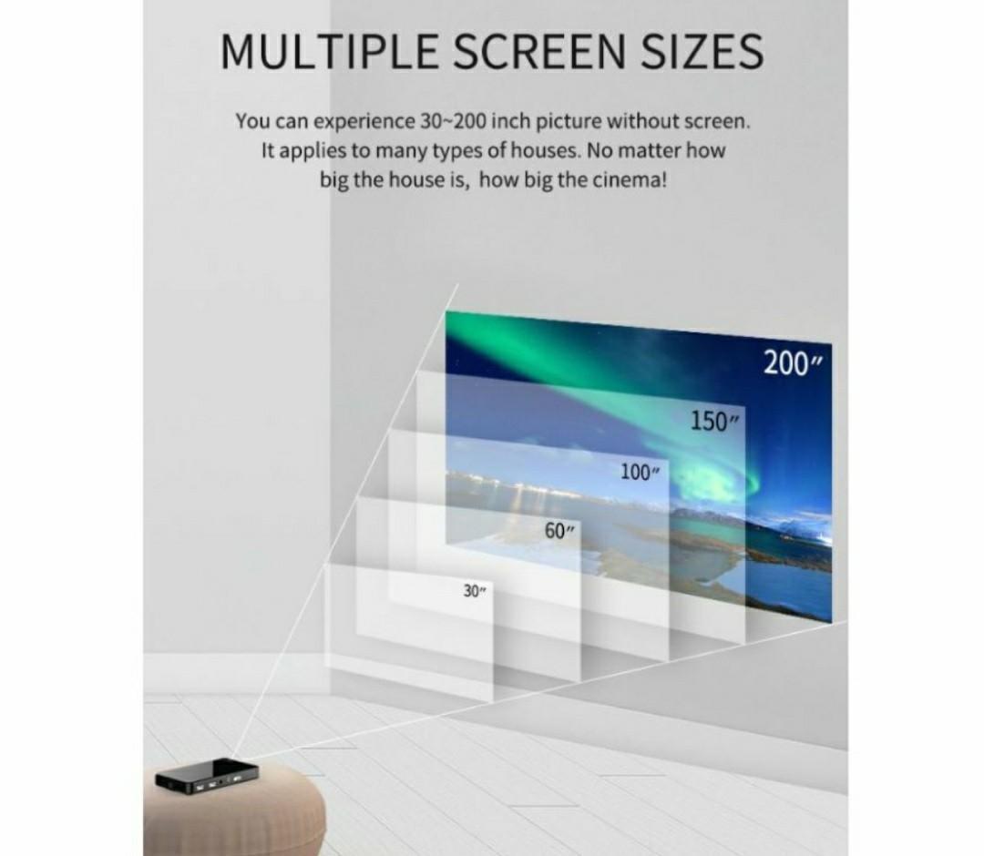 Mini Smart Projector-DLP 4K Texas Instruments, TV & Home Appliances, TV ...