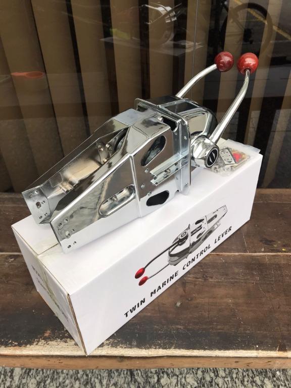 MT-3 Twin Dual Lever Handle Throttle Control Top Mount for Marine ...