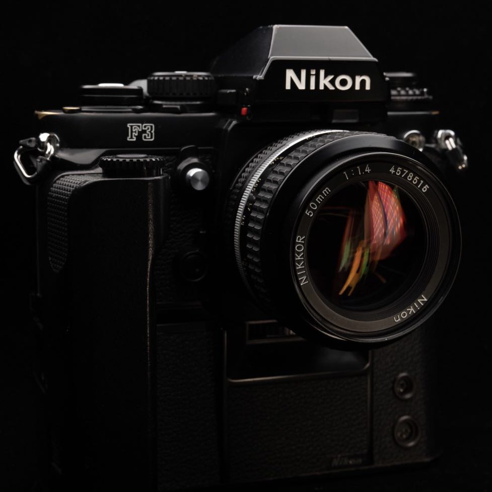 Nikon F3 with DW-3 & ai 50 1.4, Photography, Cameras on Carousell