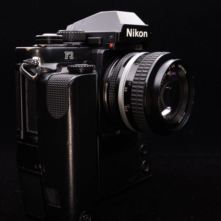 Nikon F3 with DW-3 & ai 50 1.4, Photography, Cameras on Carousell