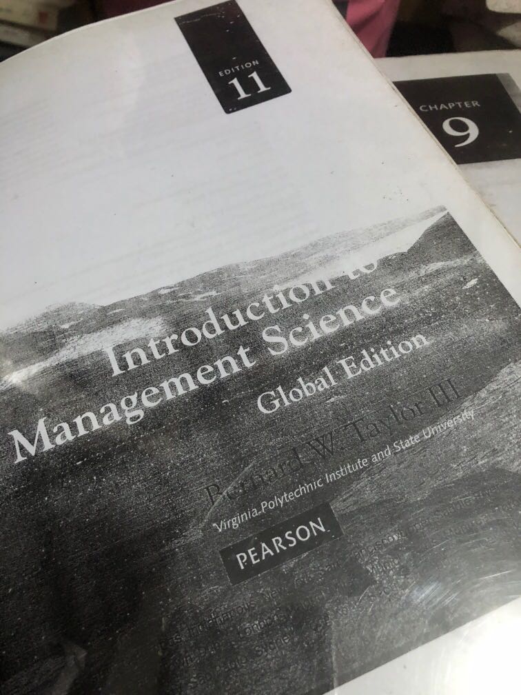 Well Maintained Photocopy Ringbinded Book - introduction to management ...