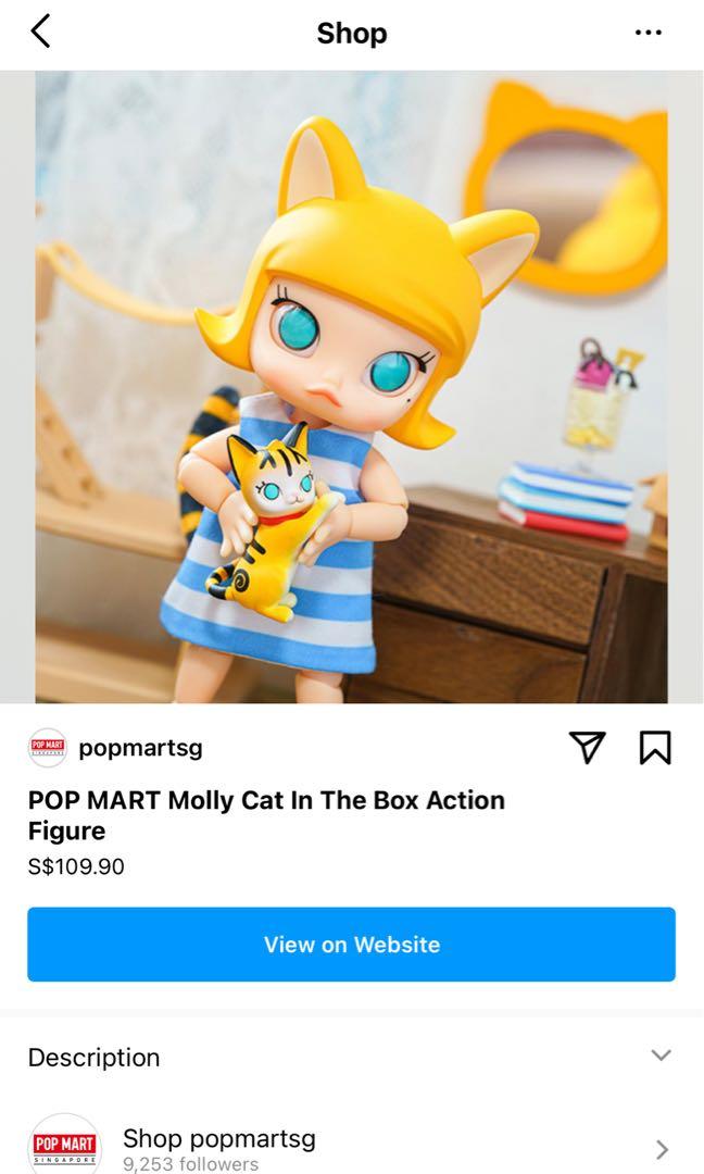 POPMART Molly Cat In The Box Action Figure / Big version of Molly ...