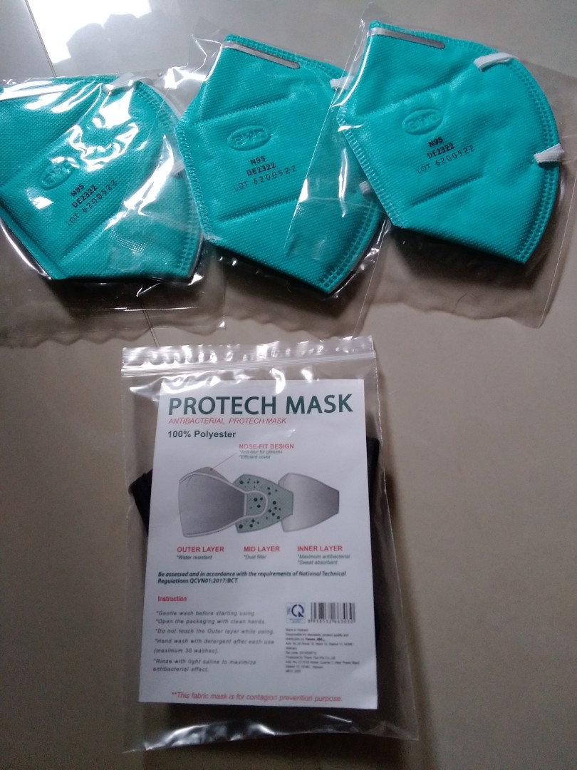Protech mask, Health & Nutrition, Face Masks & Face Shields on Carousell