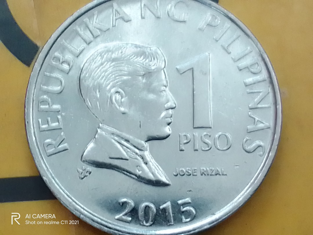Rare 2015 1 Piso BSP error/variety frosted reverse coin, Hobbies & Toys ...