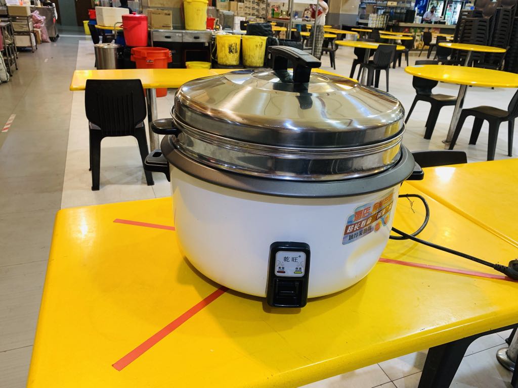 Rice cooker 50 pax with steam tray, TV & Home Appliances, Kitchen ...