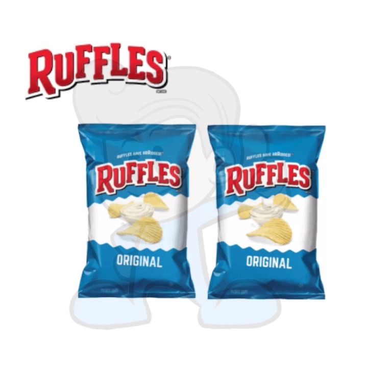 Ruffles Original Potato Chips (2 x 6.5oz), Food & Drinks, Packaged ...