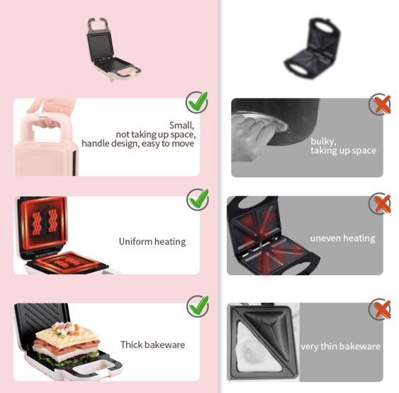 Simplus Sandwich Maker Breakfast Portable, TV & Home Appliances ...