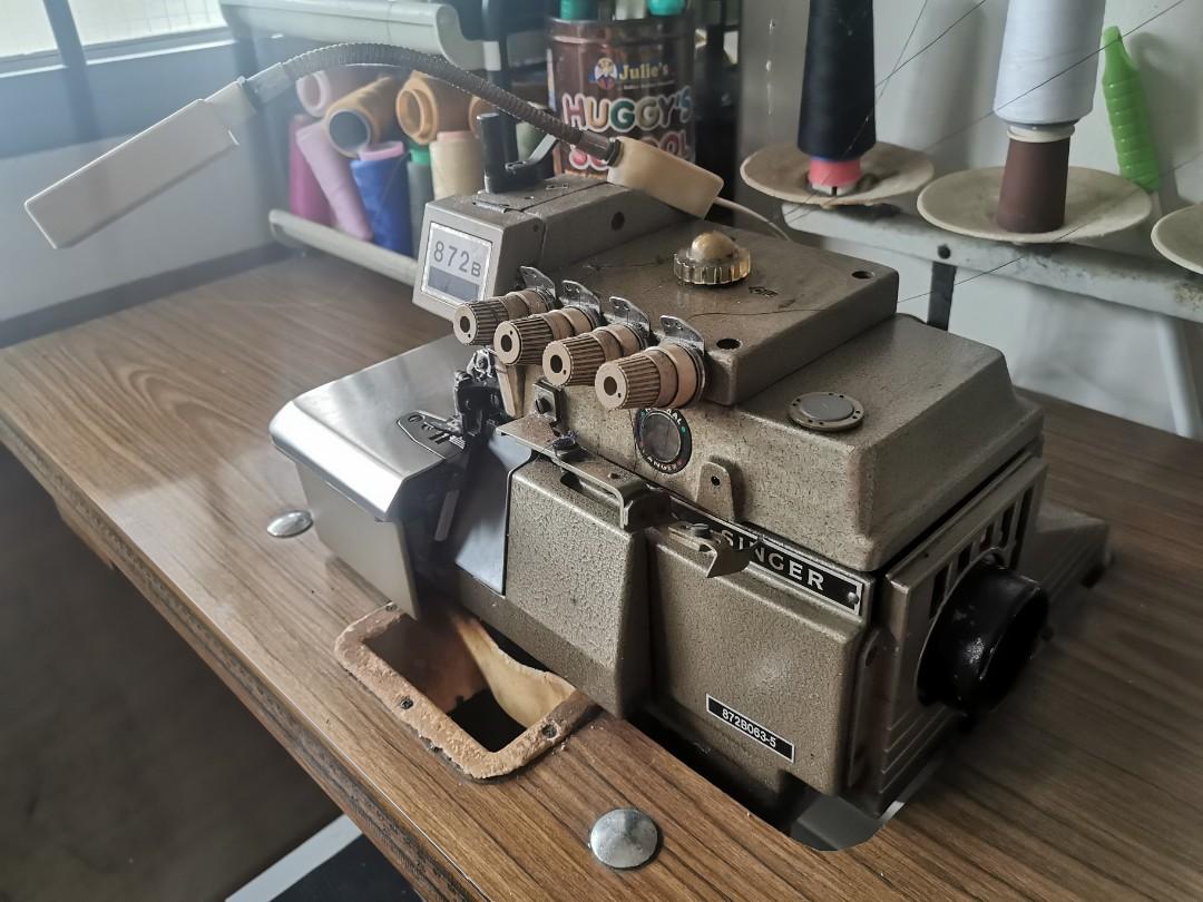 Singer 872B Overlock Sewing Machine (2 Needles), TV & Home Appliances ...