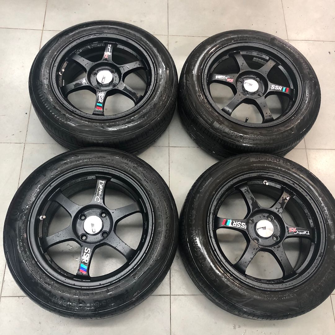 Sport Rim SSR Type C 15 7JJ Thailand 4x100, Auto Accessories on Carousell