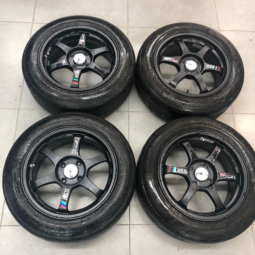 Sport Rim SSR Type C 15 7JJ Thailand 4x100, Auto Accessories on Carousell