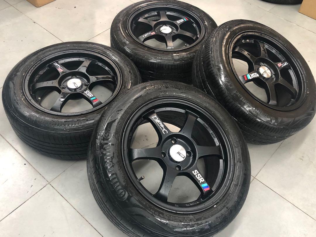 Sport Rim SSR Type C 15 7JJ Thailand 4x100, Auto Accessories on Carousell