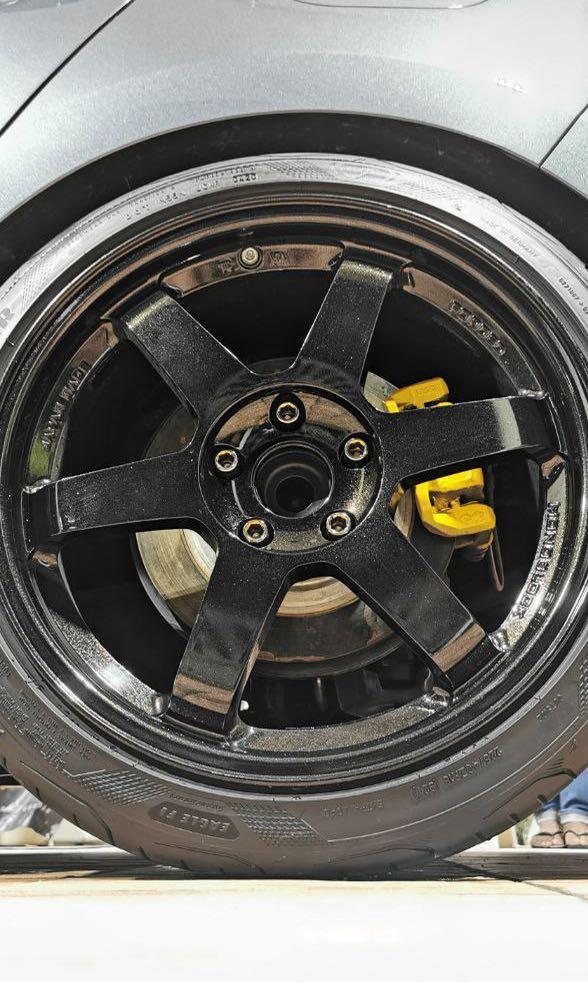 TE37 Replica, Car Accessories, Tyres & Rims on Carousell