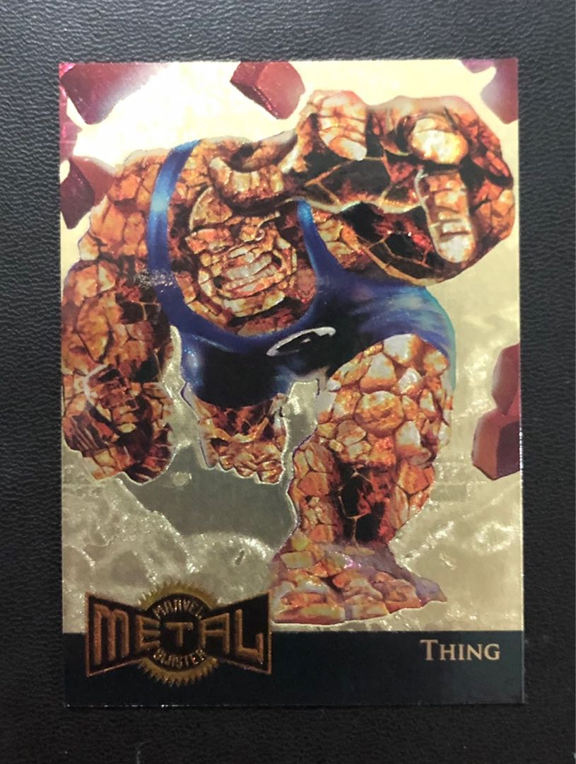 Thing 1995 Marvel Metal Gold Blaster Insert, Hobbies & Toys, Toys ...