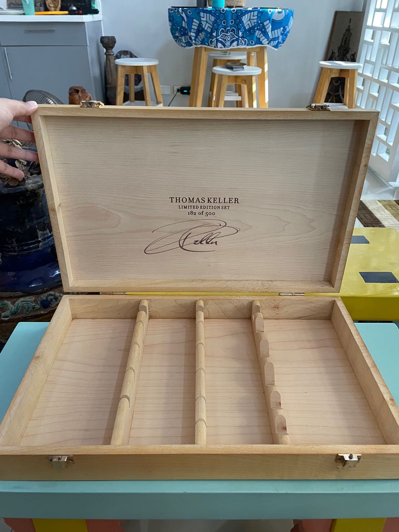 Thomas Keller - The French Laundry Knife Box, Furniture & Home Living ...