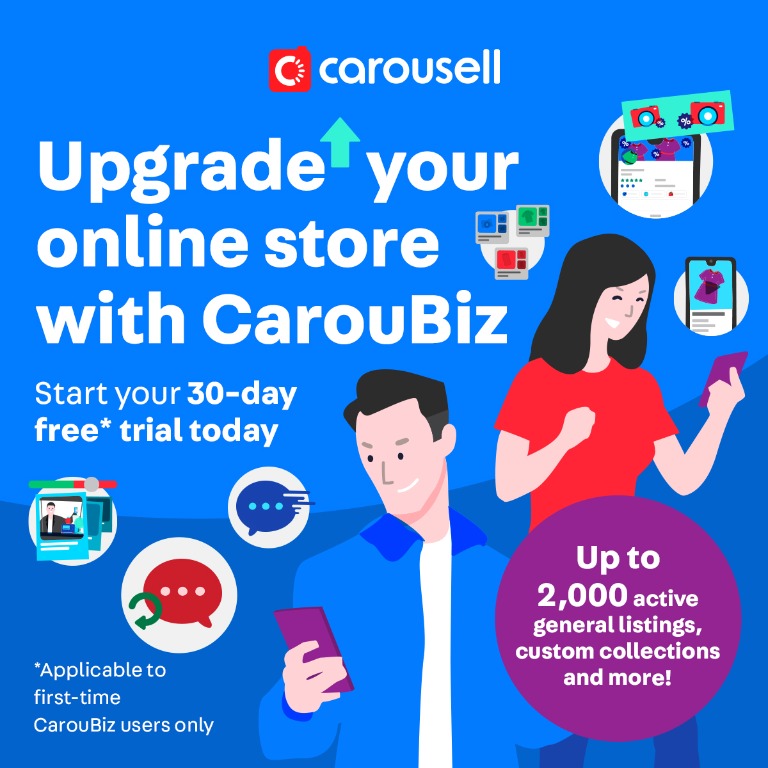 Time to upgrade with CarouBiz! [FREE 30-day trial for first-time CarouBiz users], Announcements ...