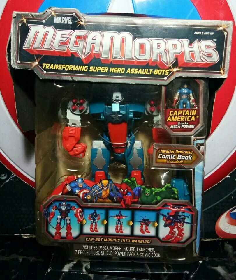 Toybiz Marvel MegaMorphs Series 2: Captain America Figure, Hobbies ...
