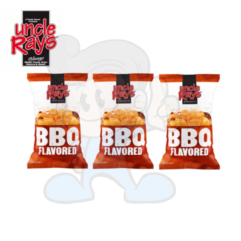 Uncle Ray's BBQ Potato Chips (3 x 4.5oz), Food & Drinks, Other Food ...