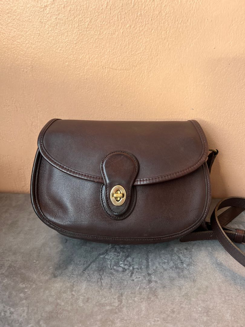 Vintage Coach Mahogany Prairie, Luxury, Bags & Wallets on Carousell