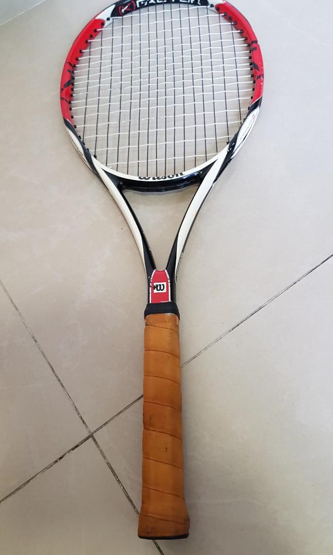 Wilson (K) Factor 6.1 95 tennis racket, Sports Equipment, Sports ...