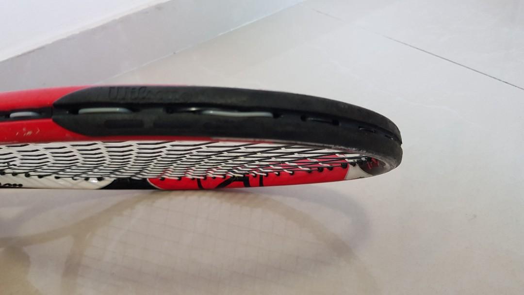 Wilson (K) Factor 6.1 95 tennis racket, Sports Equipment, Sports ...