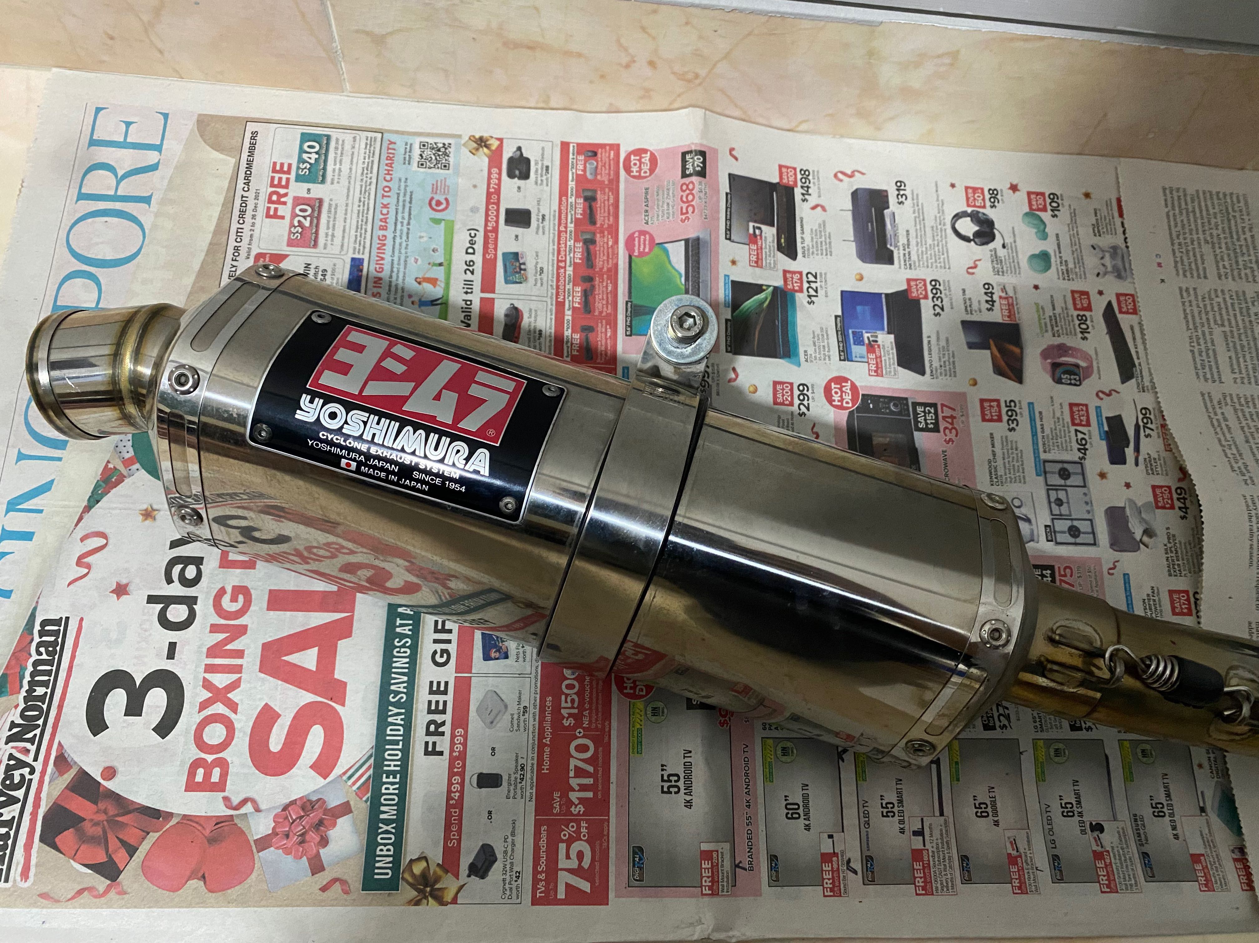 Yoshimura tri-oval full system, Motorcycles, Motorcycle Accessories on ...