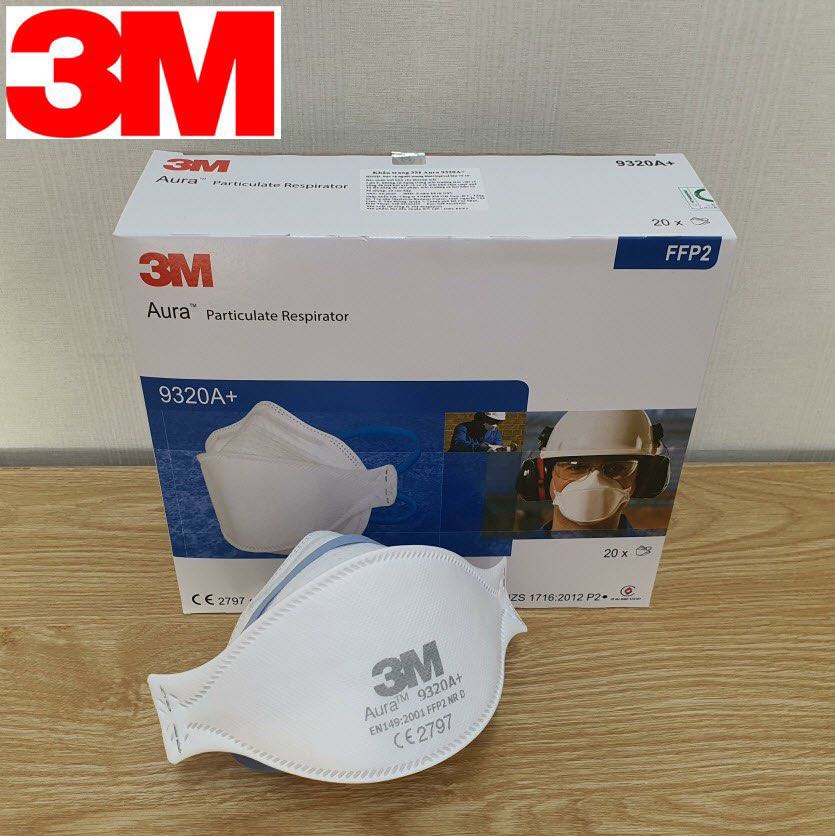 3M 9320A+ FFP2 Aura made in Singapore, Health & Nutrition, Face Masks ...
