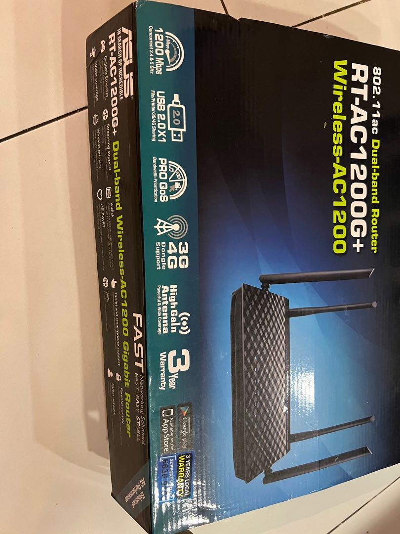 Asus RT-AC12000G+ Router, Computers & Tech, Parts & Accessories ...