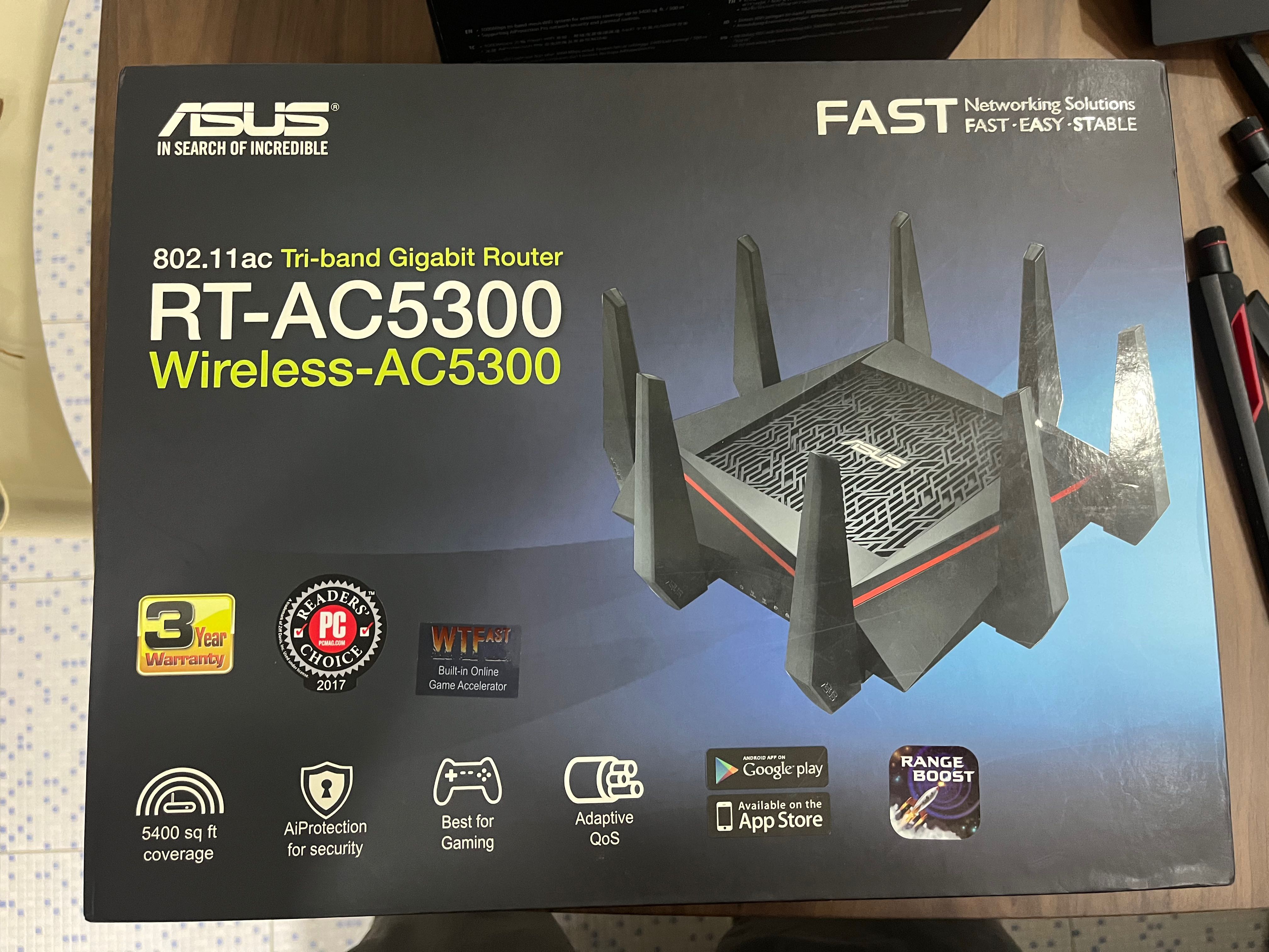 Asus router RT-AC5300, Computers & Tech, Parts & Accessories ...