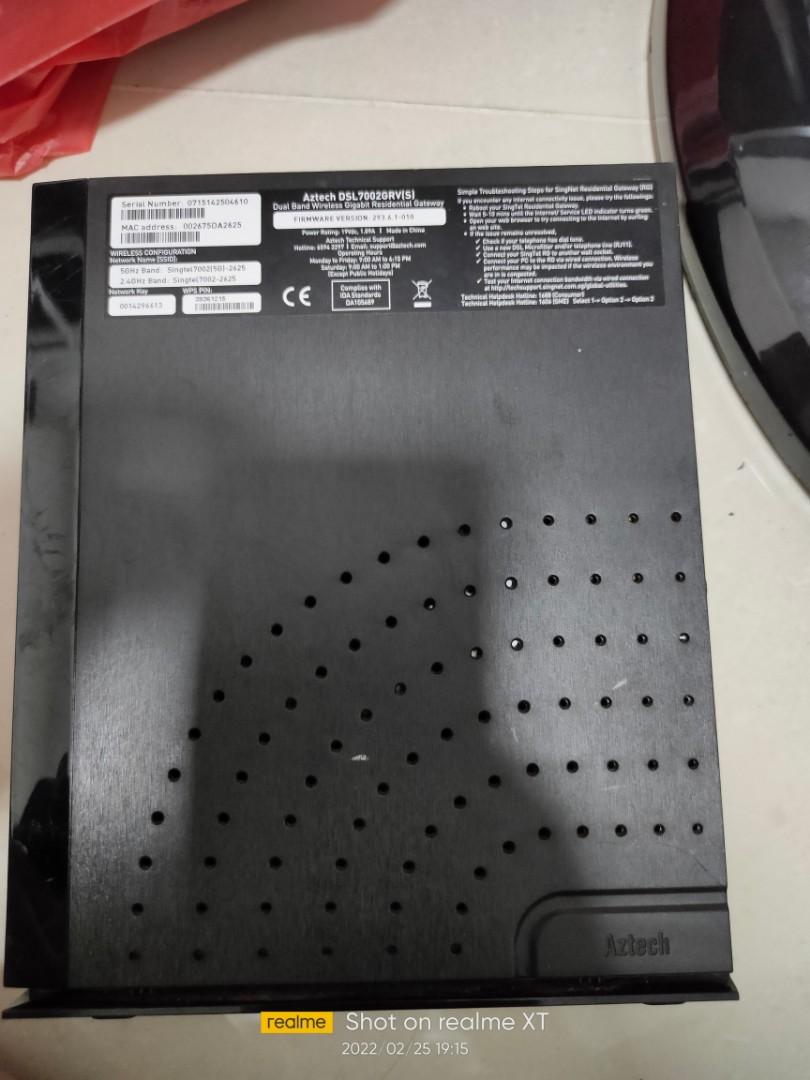 Aztech singtel modem router, Computers & Tech, Parts & Accessories ...