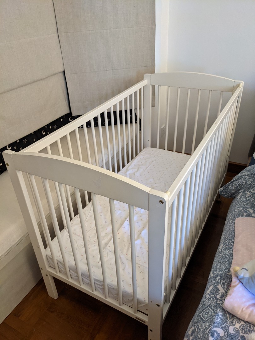 Baby cot with sliding side, Babies & Kids, Baby Nursery & Kids ...